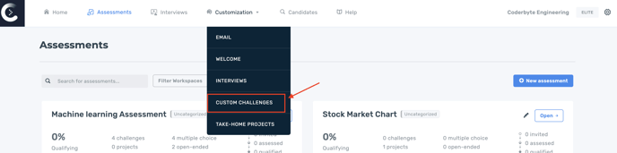 Create custom challenges with automated grading